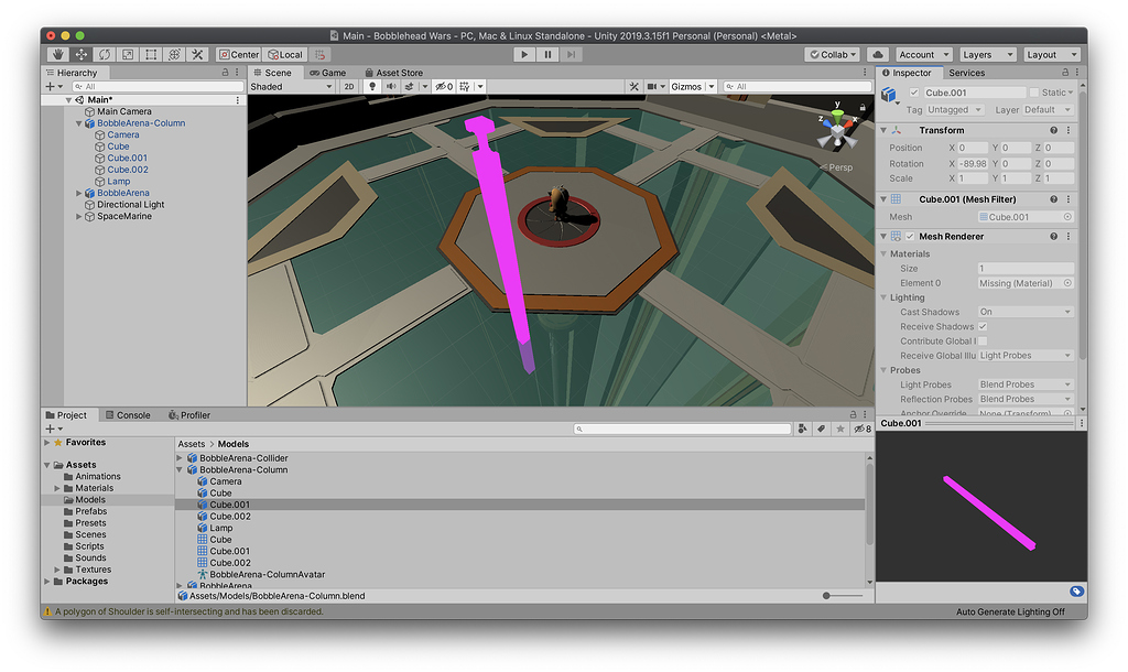 Chapter 2 Fixing The Models Issue Unity Games By Tutorials Kodeco Forums